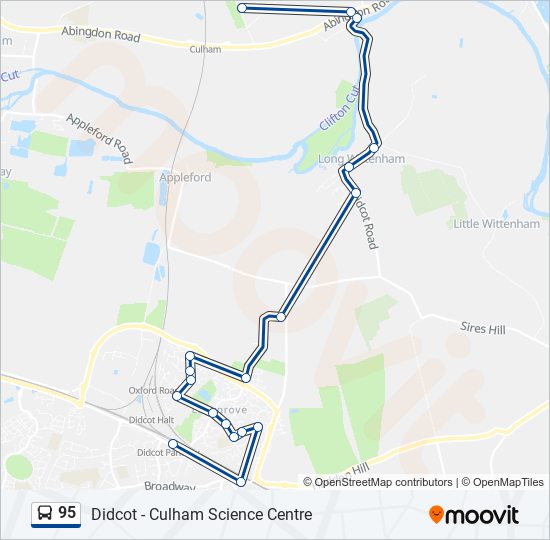 95 Route: Schedules, Stops & Maps - Didcot (Updated)