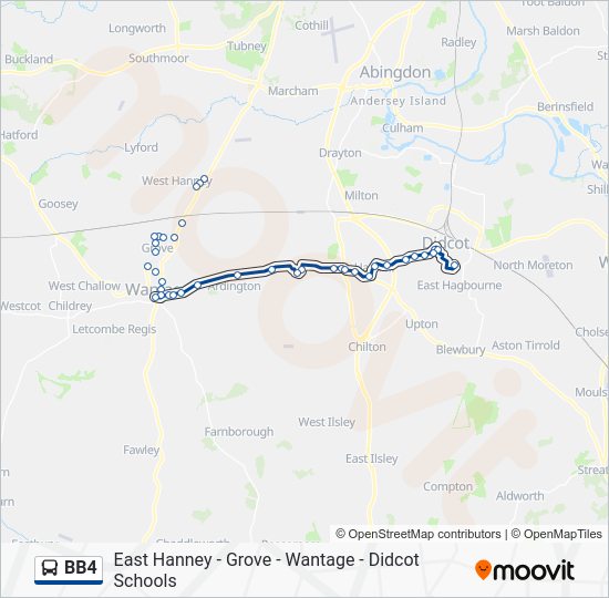 BB4 Route: Schedules, Stops & Maps - Didcot (Updated)