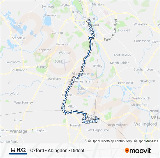 nx2 Route: Schedules, Stops & Maps - Didcot (Updated)