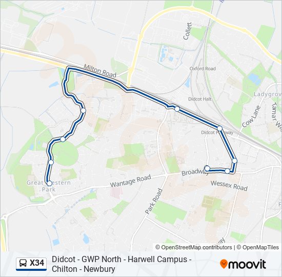 x34 Route: Schedules, Stops & Maps - Great Western Park (Updated)