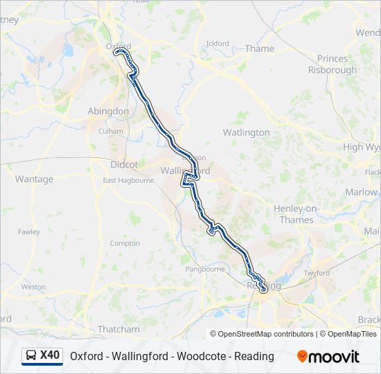 x40 Route: Schedules, Stops & Maps - Reading Town Centre (Updated)