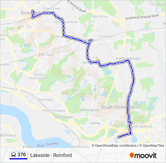 370 Route: Schedules, Stops & Maps - Lakeside (Updated)