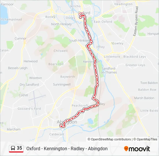 35 Route: Schedules, Stops & Maps - Abingdon Town Centre (Updated)