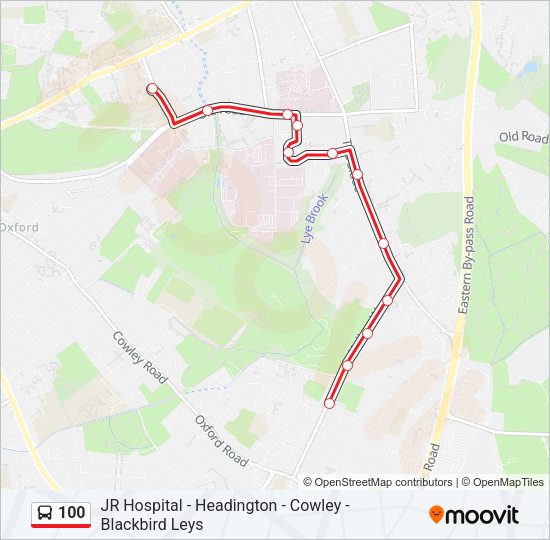 100 Route: Schedules, Stops & Maps - Cowley (Updated)