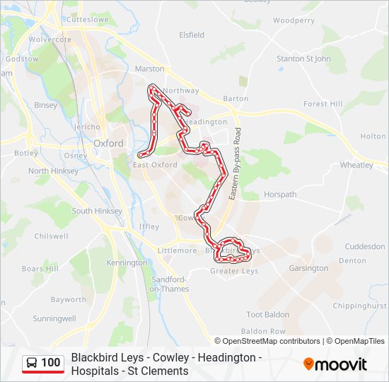 100 Route: Schedules, Stops & Maps - St Clements (Updated)