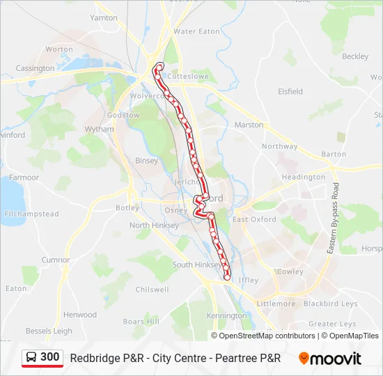 300 Route: Schedules, Stops & Maps - Peartree (Updated)