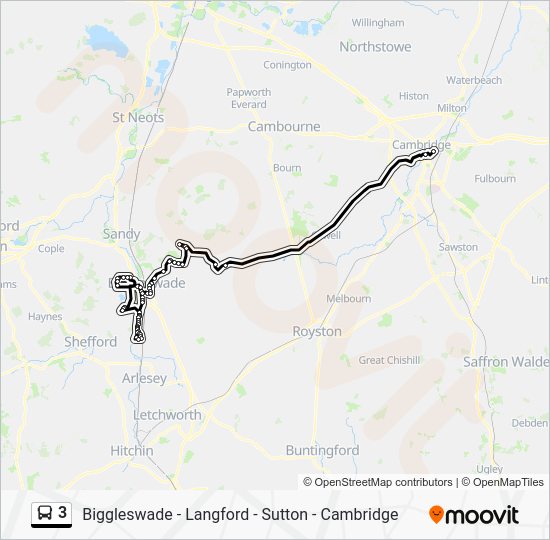 3 Route: Schedules, Stops & Maps - Cambridge (Updated)