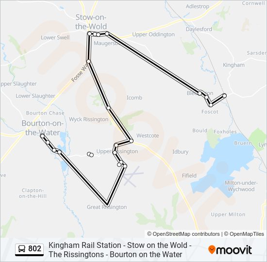 802 Route: Schedules, Stops & Maps - Kingham (Updated)