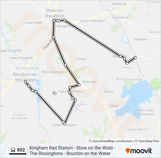 802 Route: Schedules, Stops & Maps - Kingham (Updated)