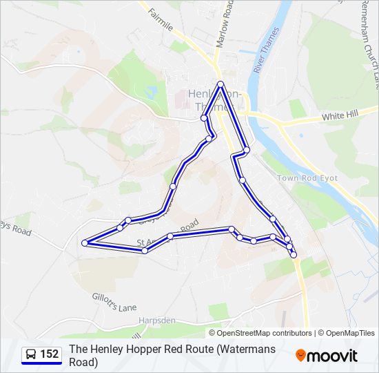 152 Route: Schedules, Stops & Maps - Henley-On-Thames (Updated)