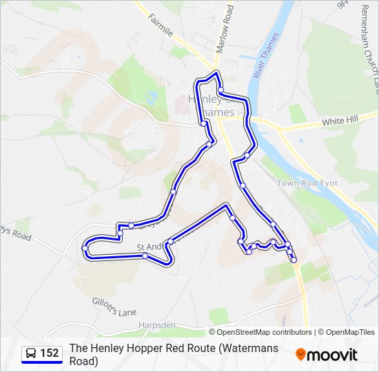 152 Route: Schedules, Stops & Maps - Henley-On-Thames (Updated)