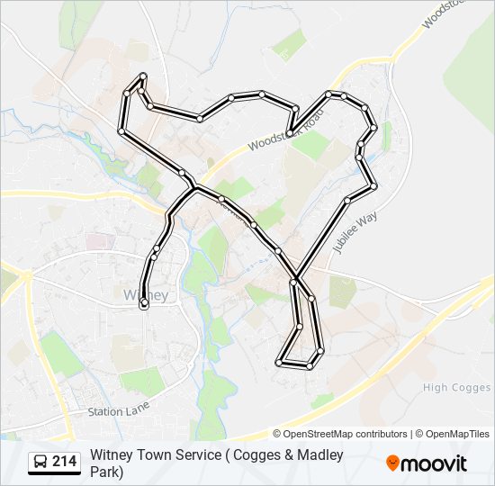 214 Route: Schedules, Stops & Maps - Witney (Updated)
