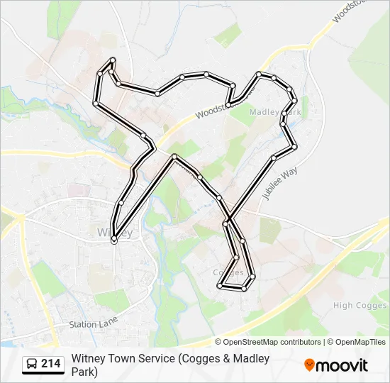 214 Route: Schedules, Stops & Maps - Witney (Updated)