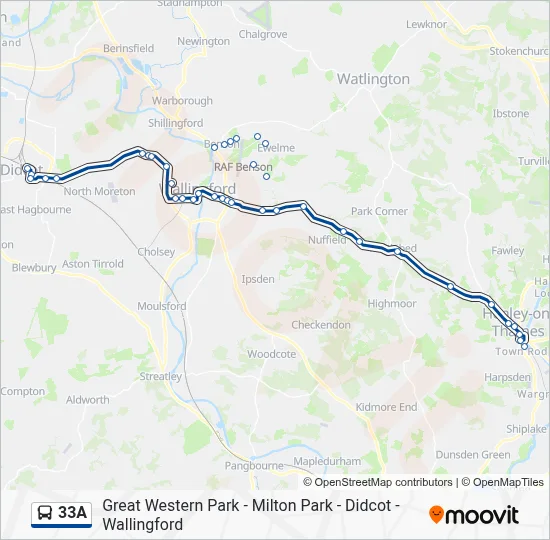 33A Route: Schedules, Stops & Maps - Henley-On-Thames (Updated)