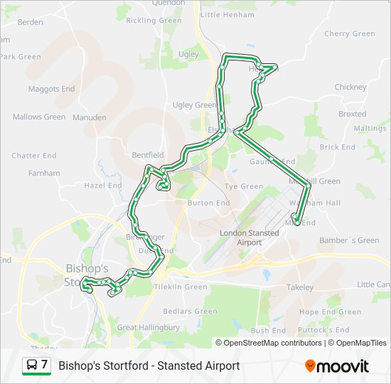 7 Route: Schedules, Stops & Maps - Stansted Airport (Updated)