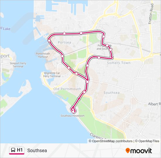 H1 Route: Schedules, Stops & Maps - Southsea (Updated)