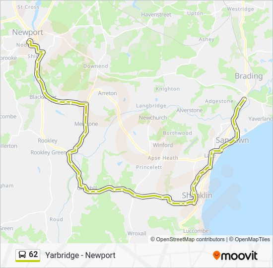 62 Route: Schedules, Stops & Maps - Newport (Updated)