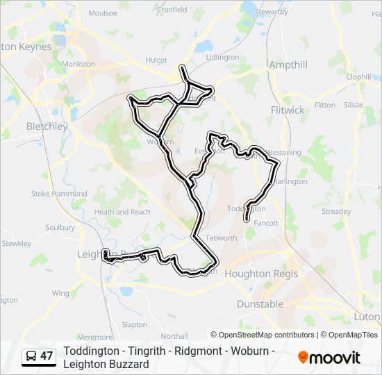 47 Route: Schedules, Stops & Maps - Leighton Buzzard (Updated)
