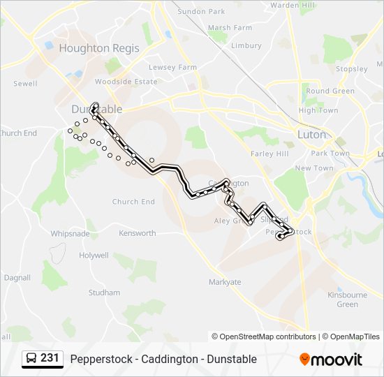 231 Route: Schedules, Stops & Maps - Pepperstock (Updated)