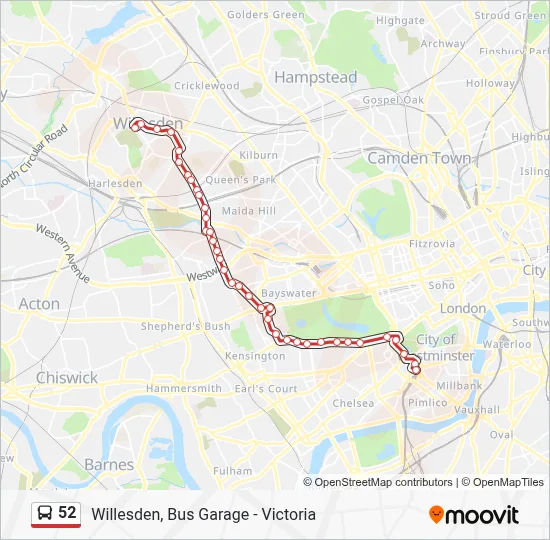 52 Route: Schedules, Stops & Maps - Victoria (Updated)