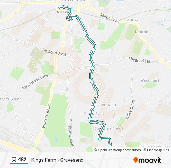 482 Route: Schedules, Stops & Maps - Gravesend (Updated)