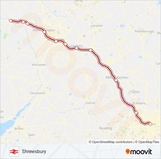 avanti west coast Route: Schedules, Stops & Maps - Shrewsbury (Updated)
