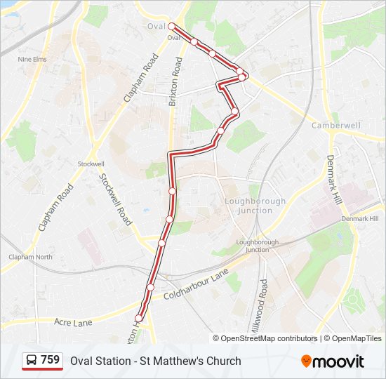 759 Route: Schedules, Stops & Maps - Oval Station (Updated)