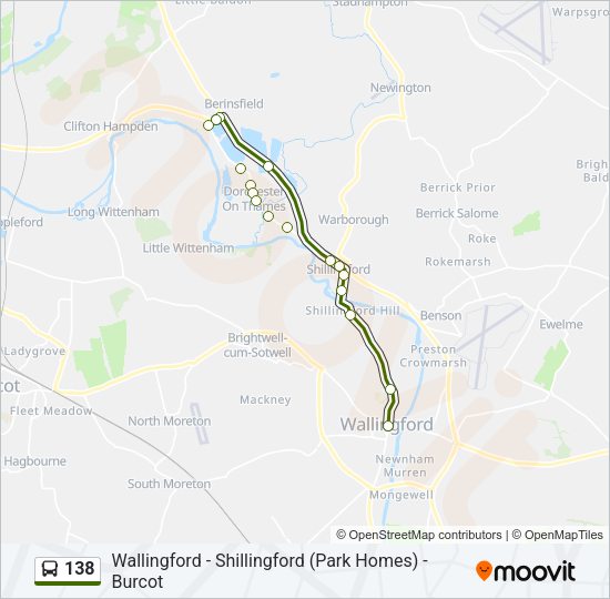 138 Route: Schedules, Stops & Maps - Burcot (Updated)