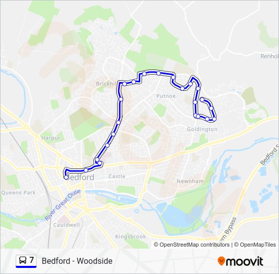7 Route: Schedules, Stops & Maps - Bedford (Updated)