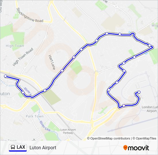 lax Route: Schedules, Stops & Maps - Luton Airport (Updated)