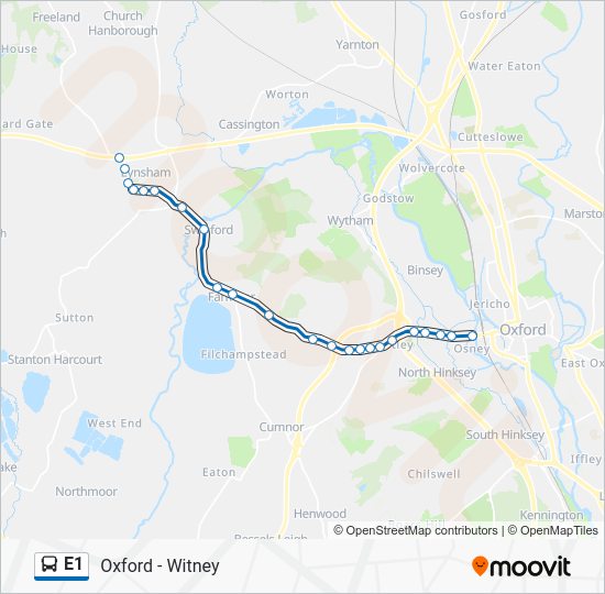 E1 Route: Schedules, Stops & Maps - Oxford (Updated)