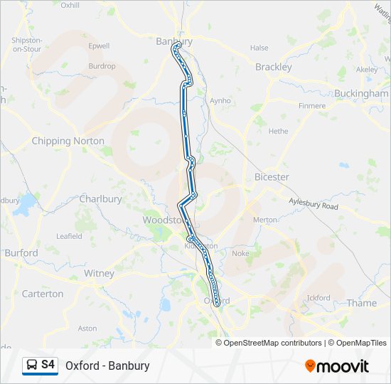 s4 Route: Schedules, Stops & Maps - Oxford City Centre (Updated)