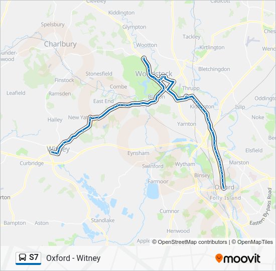 S7 Route: Schedules, Stops & Maps - Oxford City Centre (Updated)