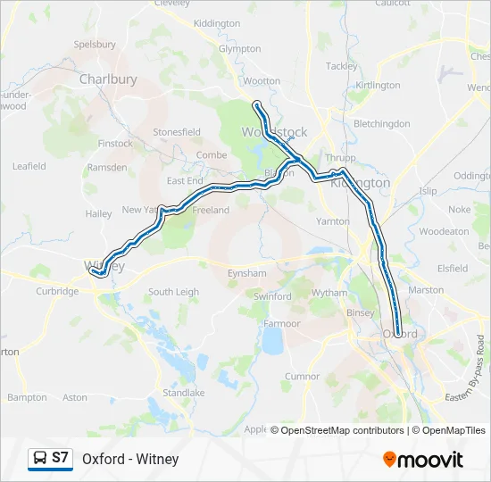 S7 Route: Schedules, Stops & Maps - Witney (Updated)