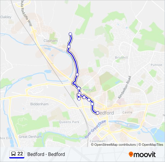 22 Route: Schedules, Stops & Maps - Clapham (Updated)