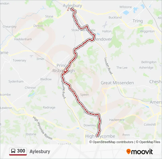 300 Route: Schedules, Stops & Maps - Aylesbury (Updated)