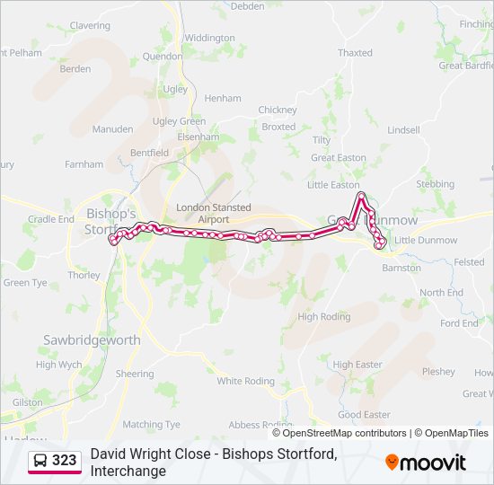 323 Route: Schedules, Stops & Maps - Bishops Stortford (Updated)