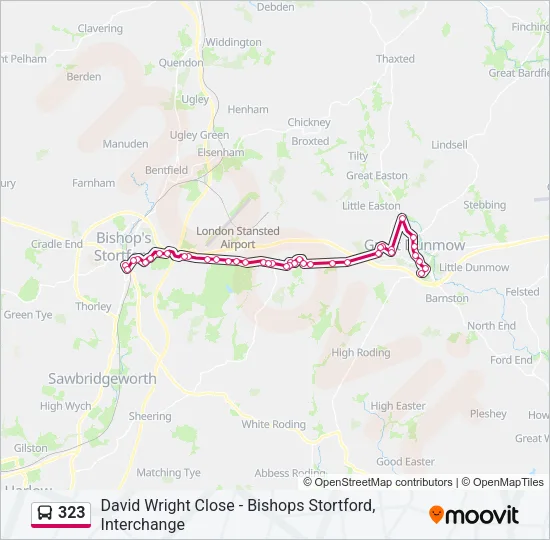 323 Route: Schedules, Stops & Maps - Bishops Stortford (Updated)