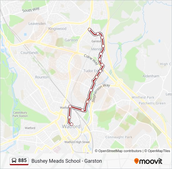 885 Route: Schedules, Stops & Maps - Watford (Updated)