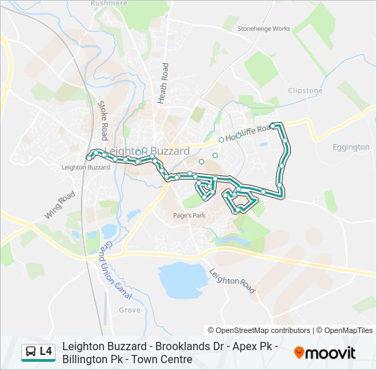 L4 Route: Schedules, Stops & Maps - Leighton Buzzard (Updated)