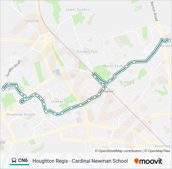 cn6 Route: Schedules, Stops & Maps - Warden Hill (Updated)