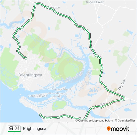 c3 Route: Schedules, Stops & Maps - Brightlingsea (Updated)