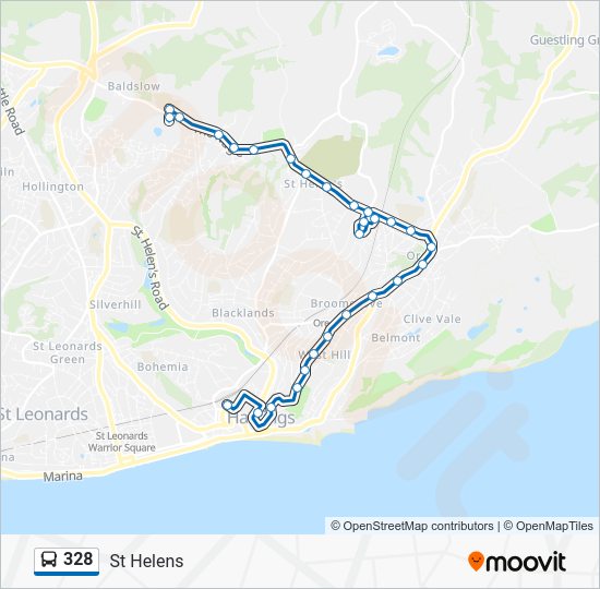 328 Route: Schedules, Stops & Maps - St Helens (Updated)
