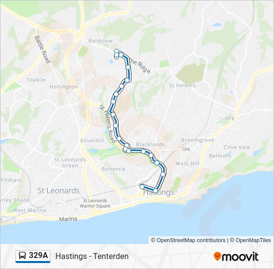 329A Route: Schedules, Stops & Maps - St Helens (Updated)