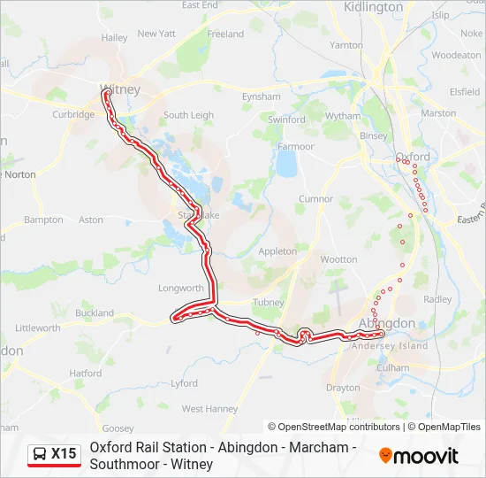 X15 Route: Schedules, Stops & Maps - Witney (Updated)