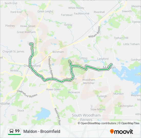 99 Route: Schedules, Stops & Maps - Broomfield (Updated)