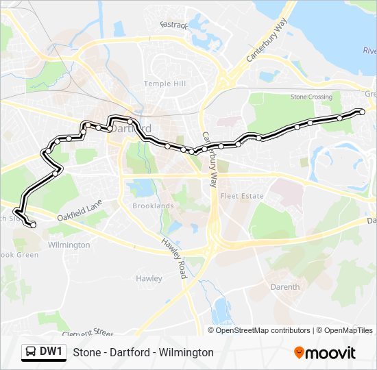 DW1 Route: Schedules, Stops & Maps - Wilmington (Updated)