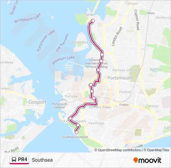 PR4 Route: Schedules, Stops & Maps - Southsea (Updated)