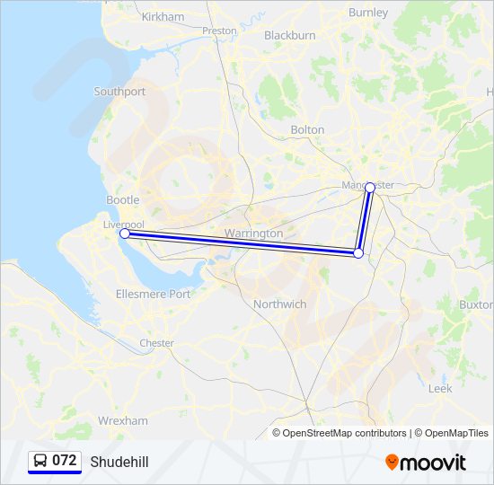 072 Route: Schedules, Stops & Maps - Shudehill (Updated)