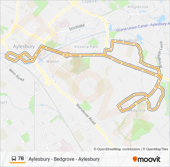 7b Route: Schedules, Stops & Maps - Aylesbury (Updated)